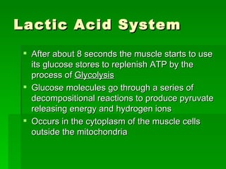 Lactic acid sys epoc-obla | PPT