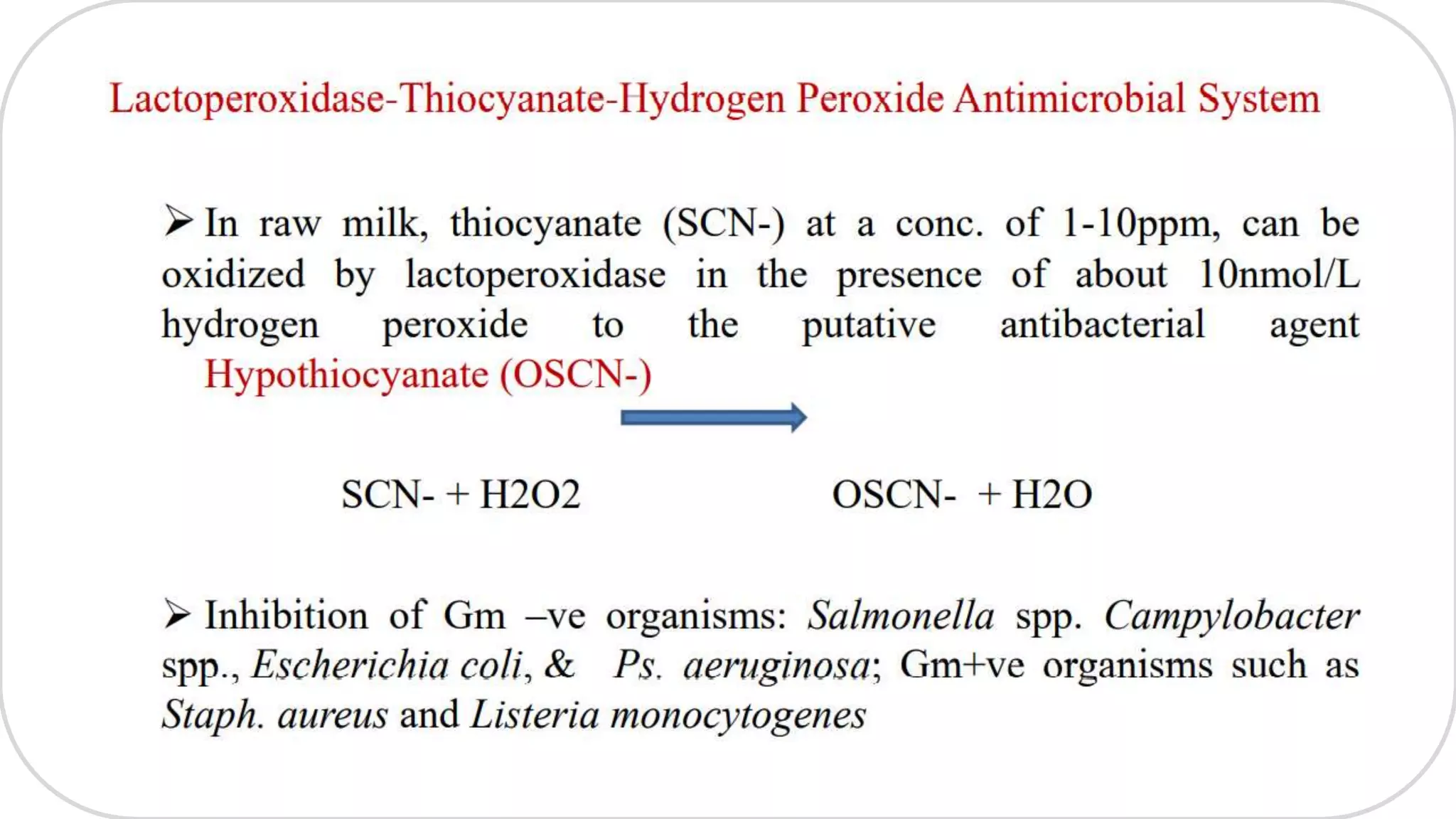Lactoperoxidase system | PPTX