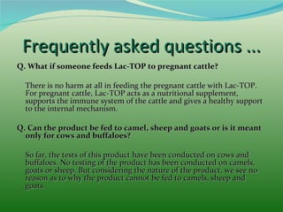 Lac-TOP from Lactofeed Solutions | PPT | Vegan Diets | Food & Drink