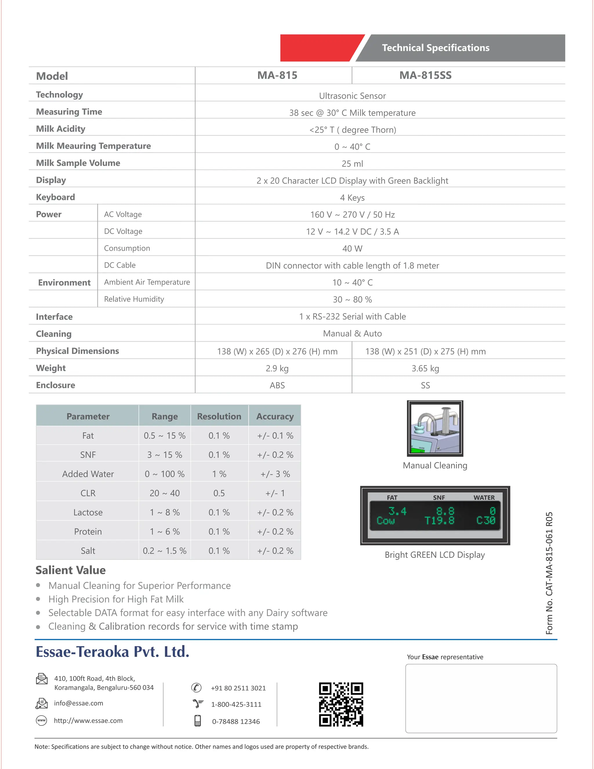 Lactoscan Milk Analyzer at The Lowest Price | PDF