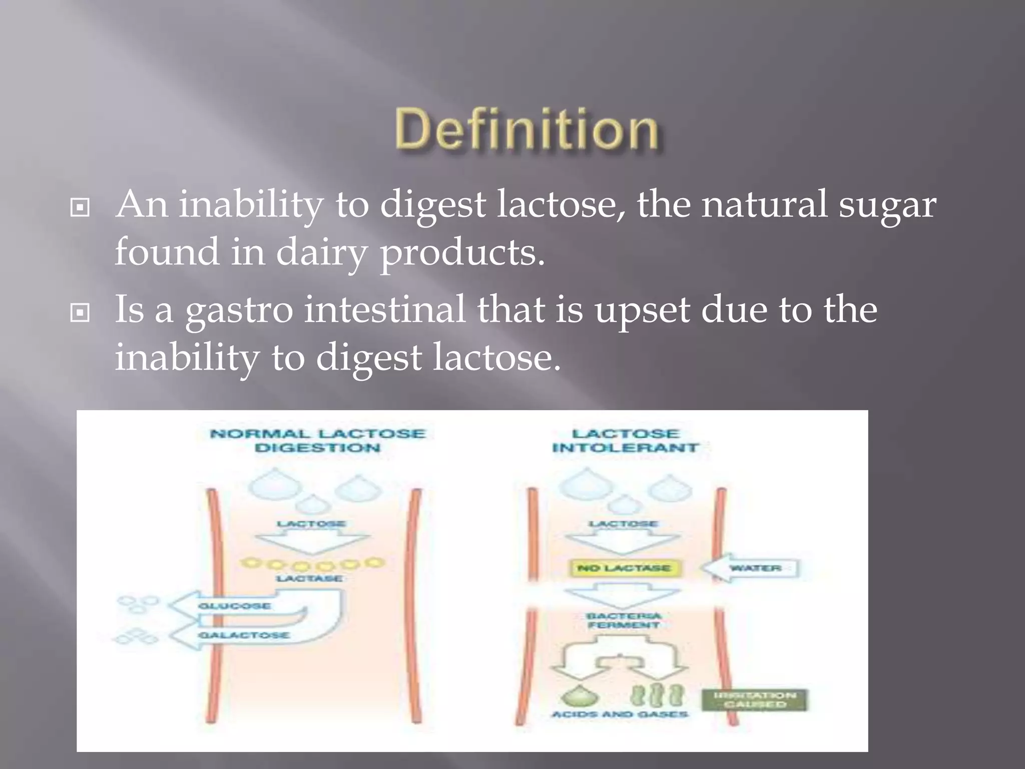Lactose intolerance - Tia | PPTX