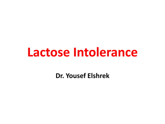 Lactose intolerance 3 | PPT