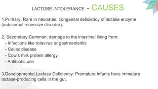 LACTOSE intolerance in newborns/children | PPTX