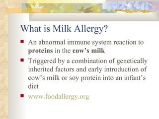 Lactose Intolerance Milk Allergy April2005nutrupdate | PPT