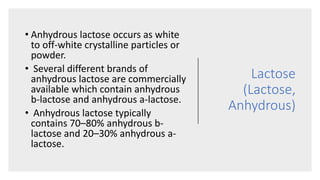 Lactose sb | PDF