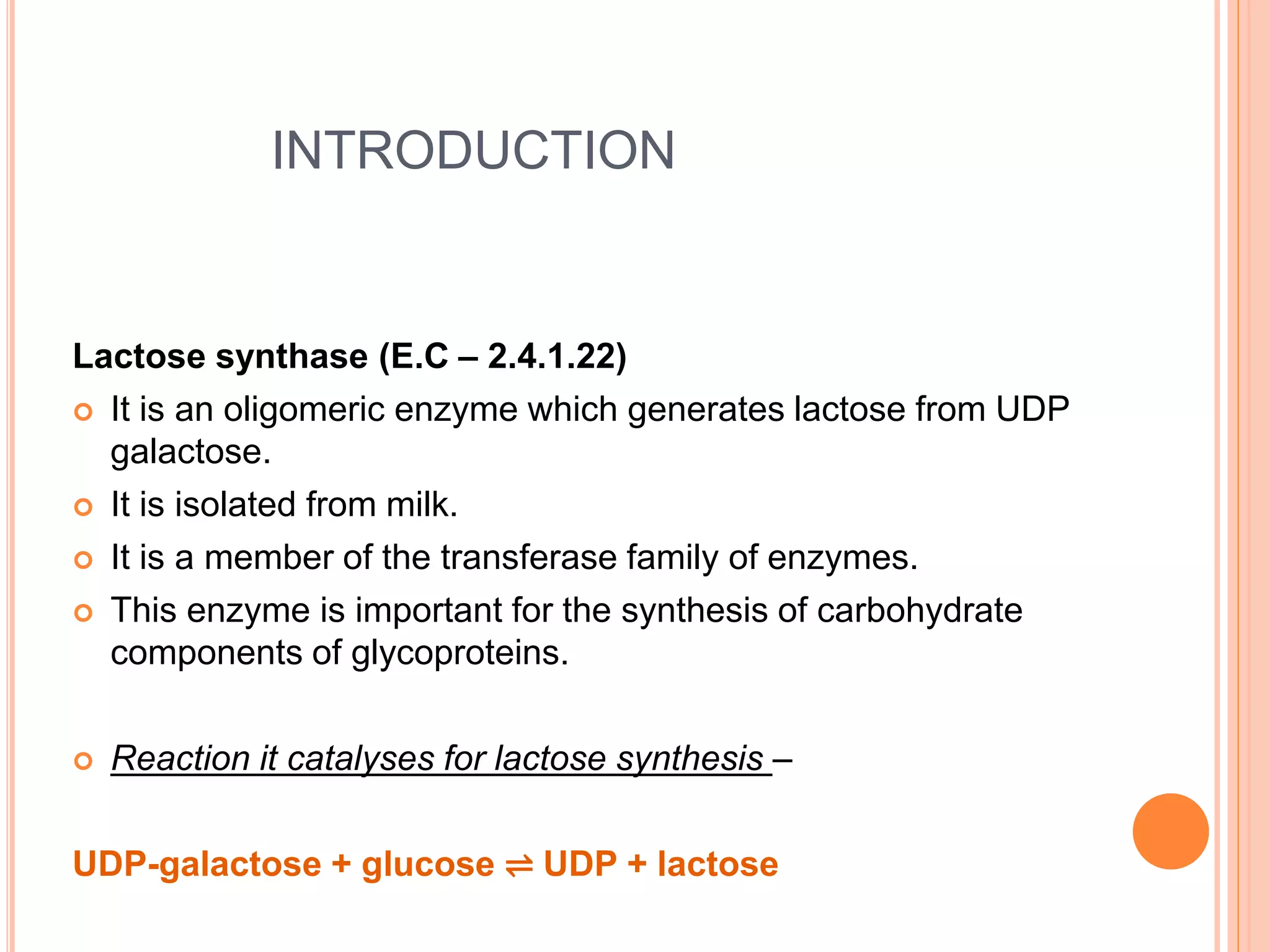 LACTOSE SYNTHASE.pptx