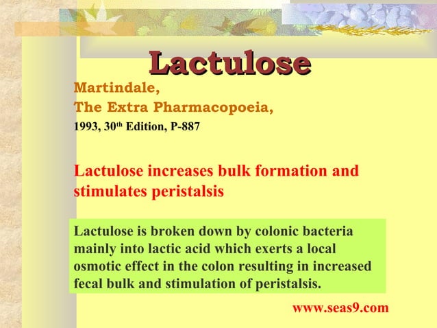 Lactulose The physiological bowel and stool regulator | PPT | Digestive ...