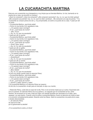 La cucarachita martina | PDF