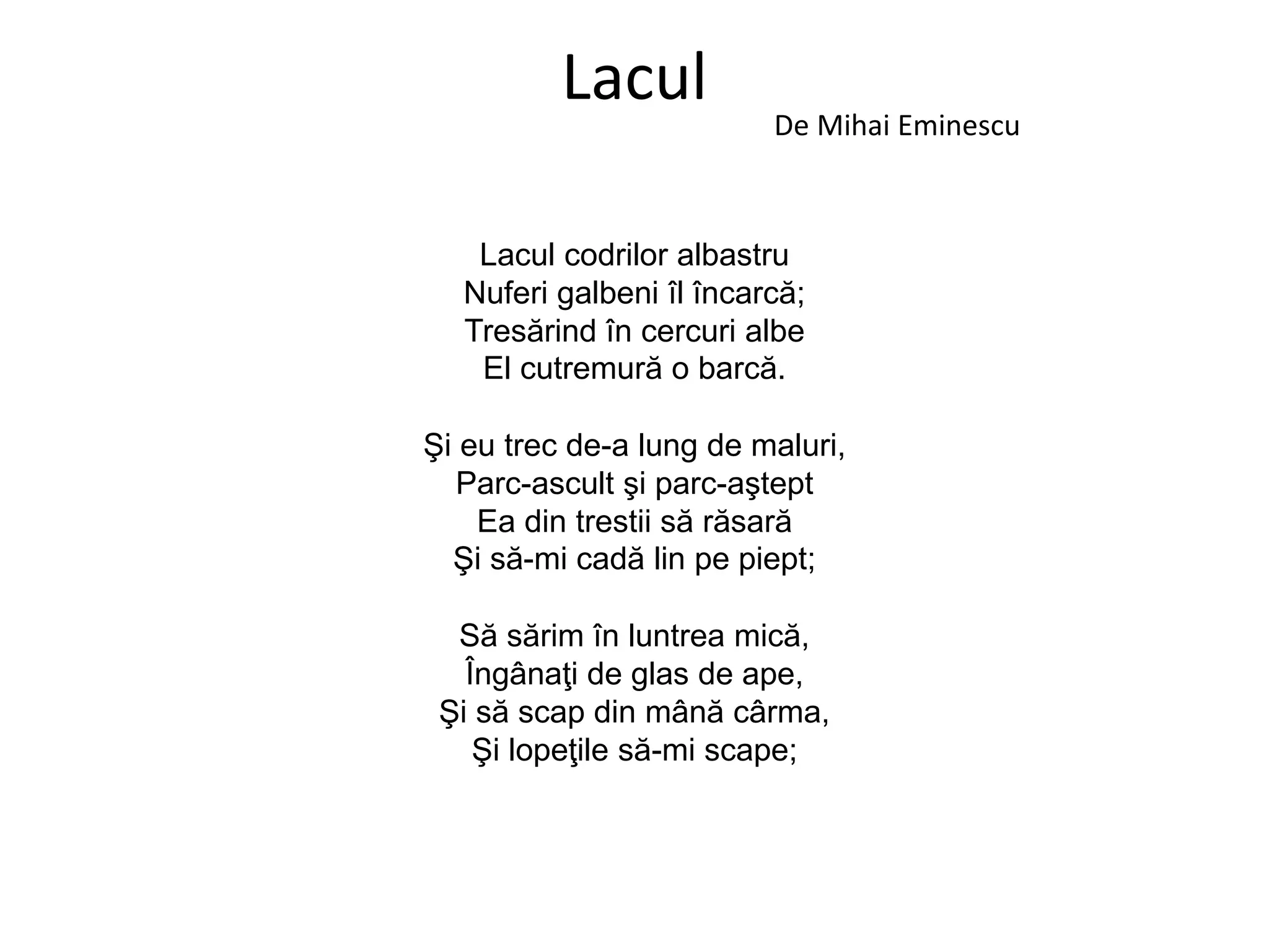Lacul | PPTX