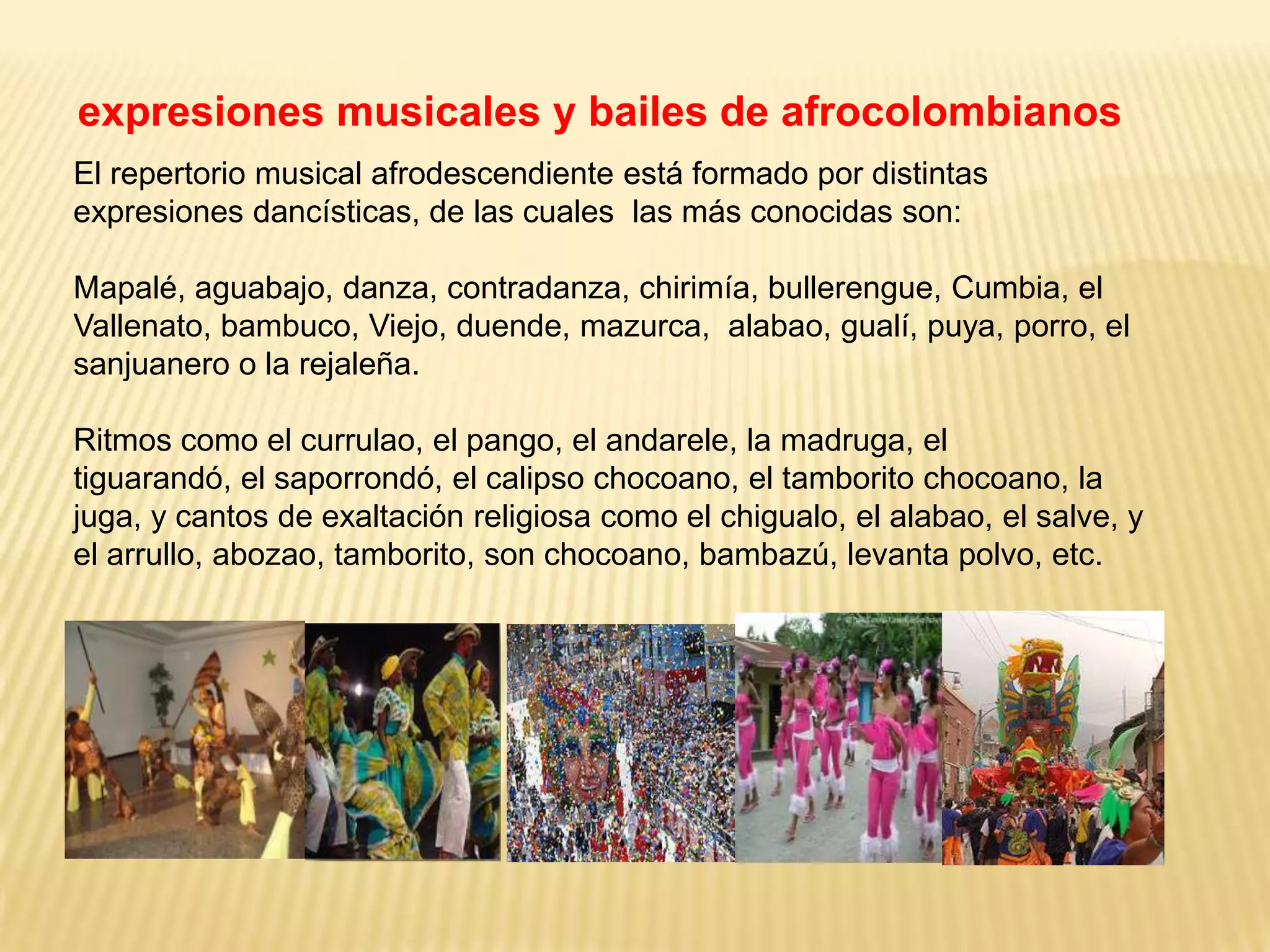 La cultura de los afrodescendientes | PPT