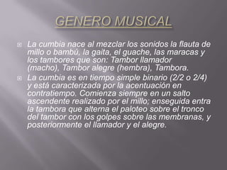 La cumbia baile tipico | PPTX