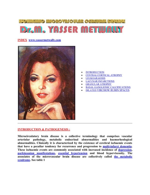 Radiological pathology of microvascular brain disease | PDF
