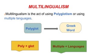Multilingualism in India | PPTX