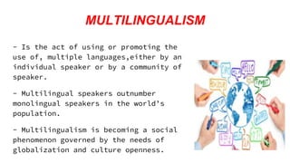 Multilingualism in India | PPTX