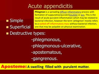 L acute appendicitis | PPTX