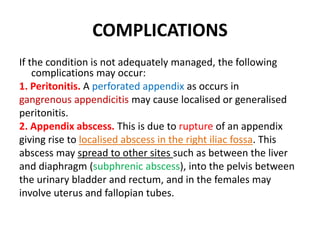 L acute appendicitis | PPTX