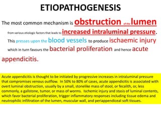 L acute appendicitis | PPTX