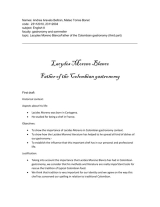 Lacydes moreno blanco | PDF | Cooking | Food & Drink