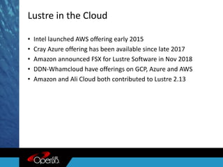 Lustre Community Release Update | PDF
