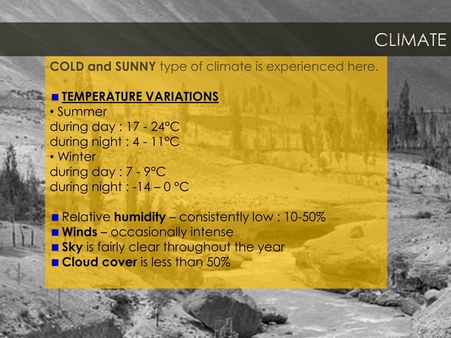 Leh, ladakh - climate and architecture | PPT