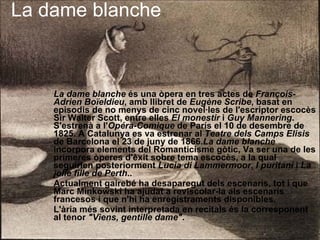 La Dame Blanche | PPT