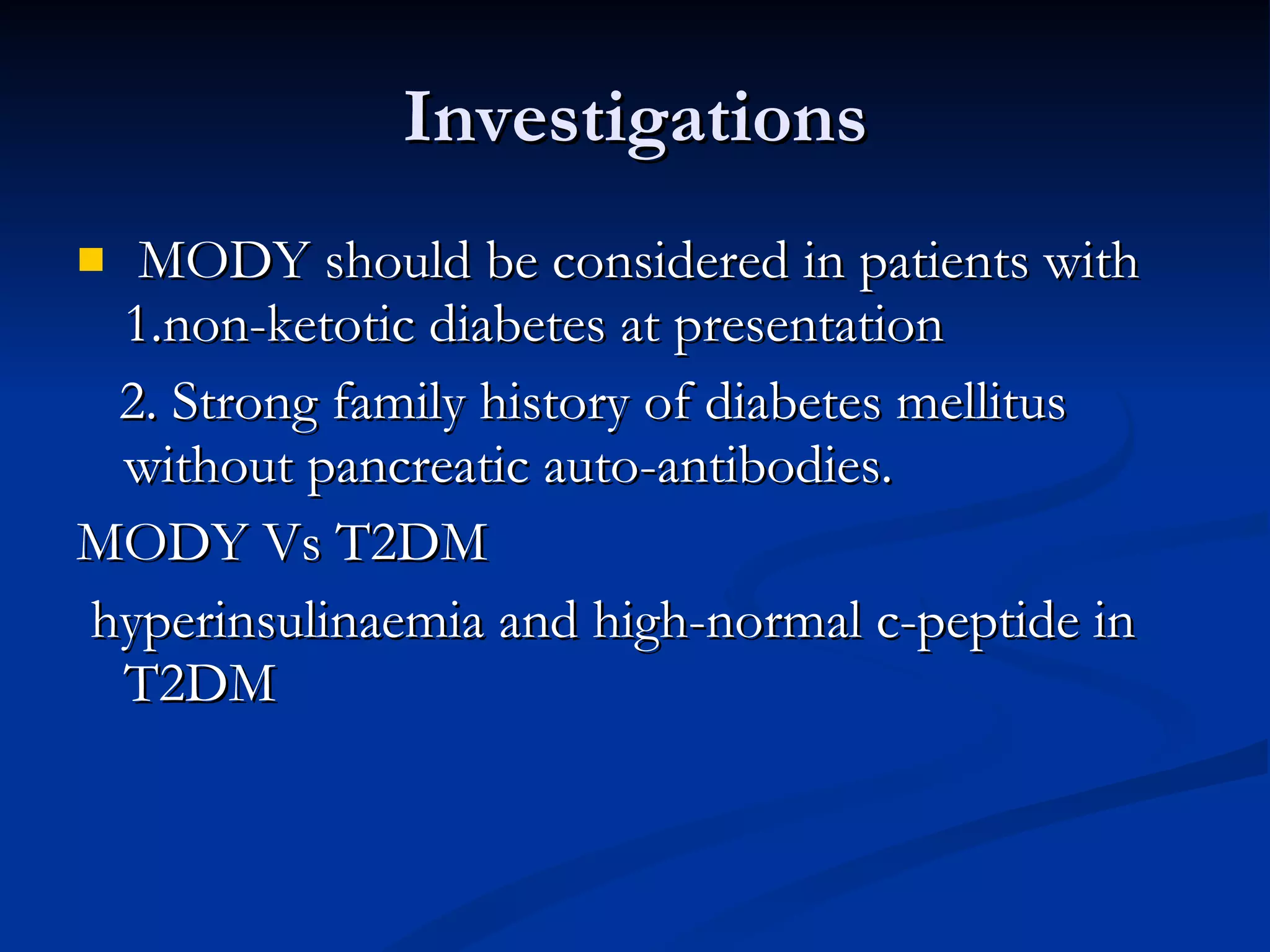 LADA & MODY DIABETES | PPT