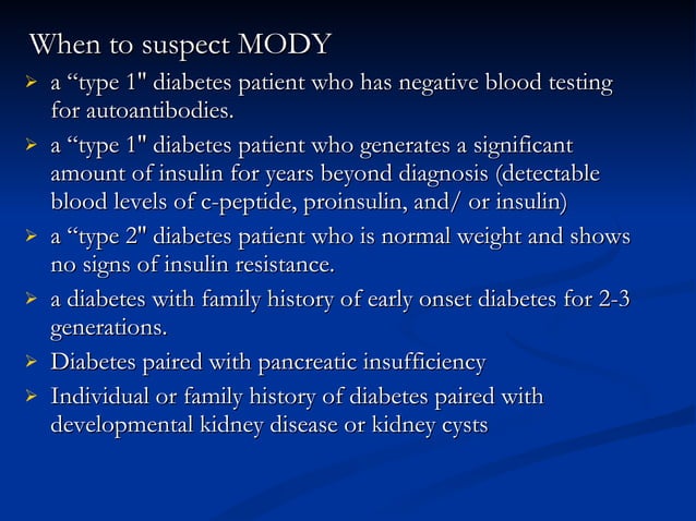 LADA & MODY DIABETES | PPT