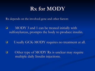 LADA & MODY DIABETES | PPT