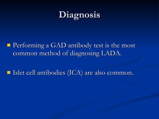 LADA & MODY DIABETES | PPT