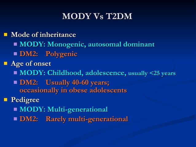 LADA & MODY DIABETES | PPT