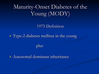 LADA & MODY DIABETES | PPT