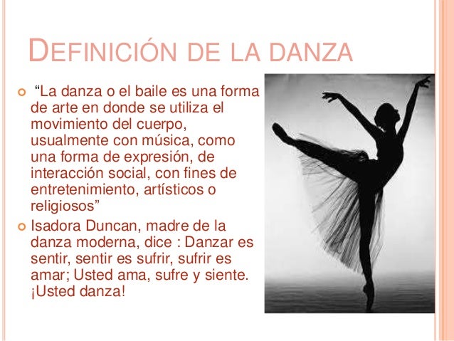 Que Es La Danza Su Definicion Y Significado 2021 2022 Images