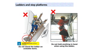 Ladder Safety for workplace for manufacturing factory | PPTX