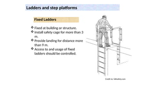 Ladder Safety for workplace for manufacturing factory | PPTX