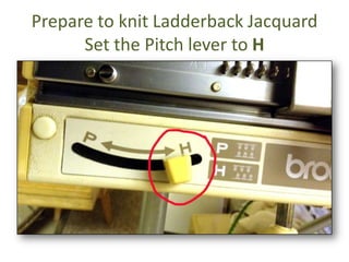 Step by step guide to Ladderback Jacquard | PPTX