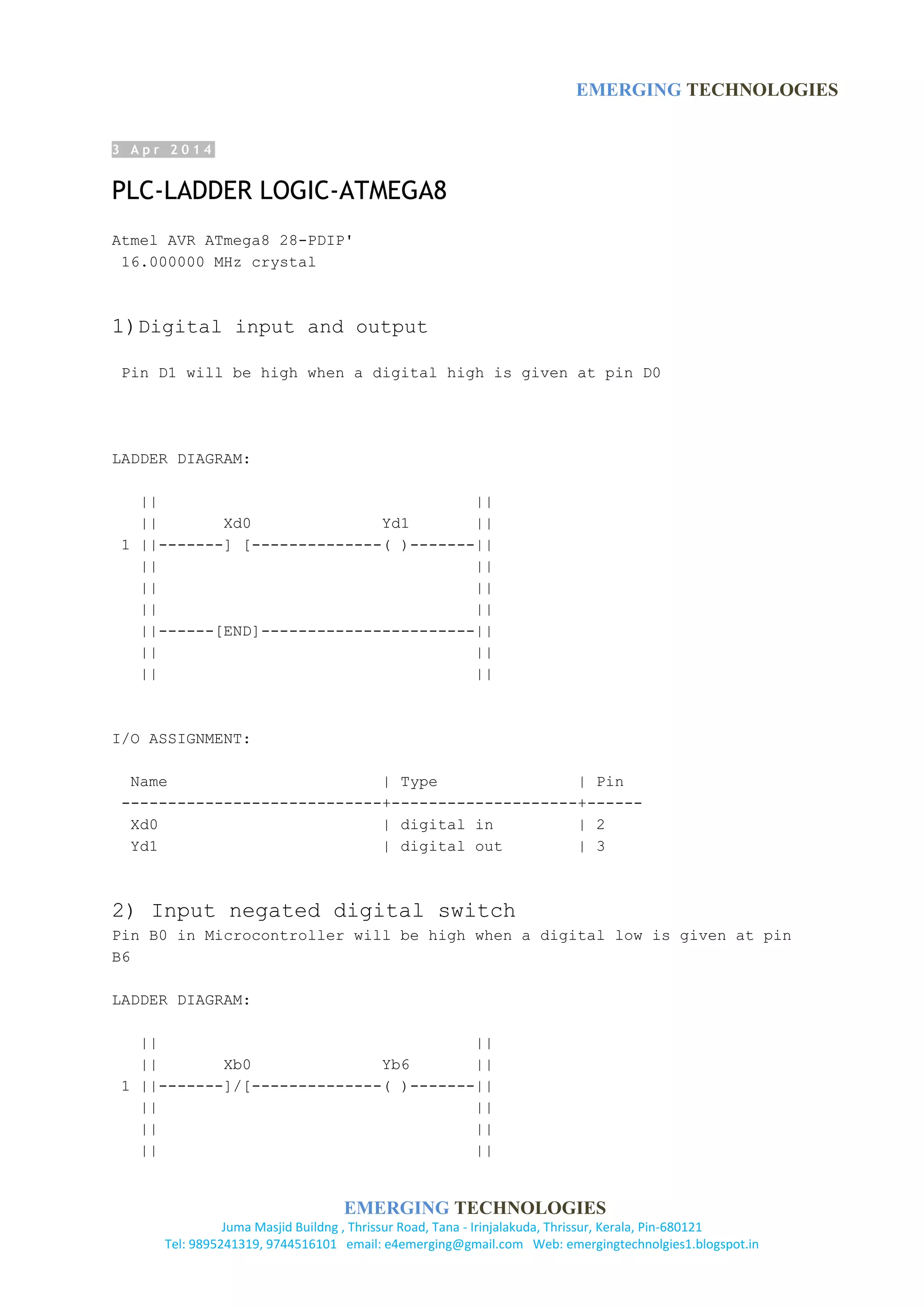 PLC Ladder examples | PDF