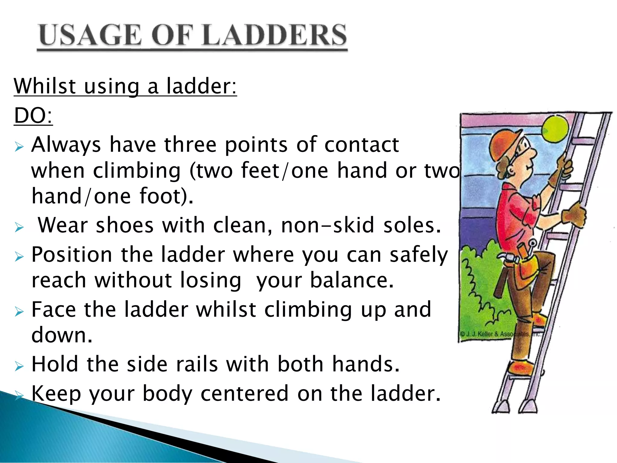 Ladder Types & Safety & Requirements | PDF