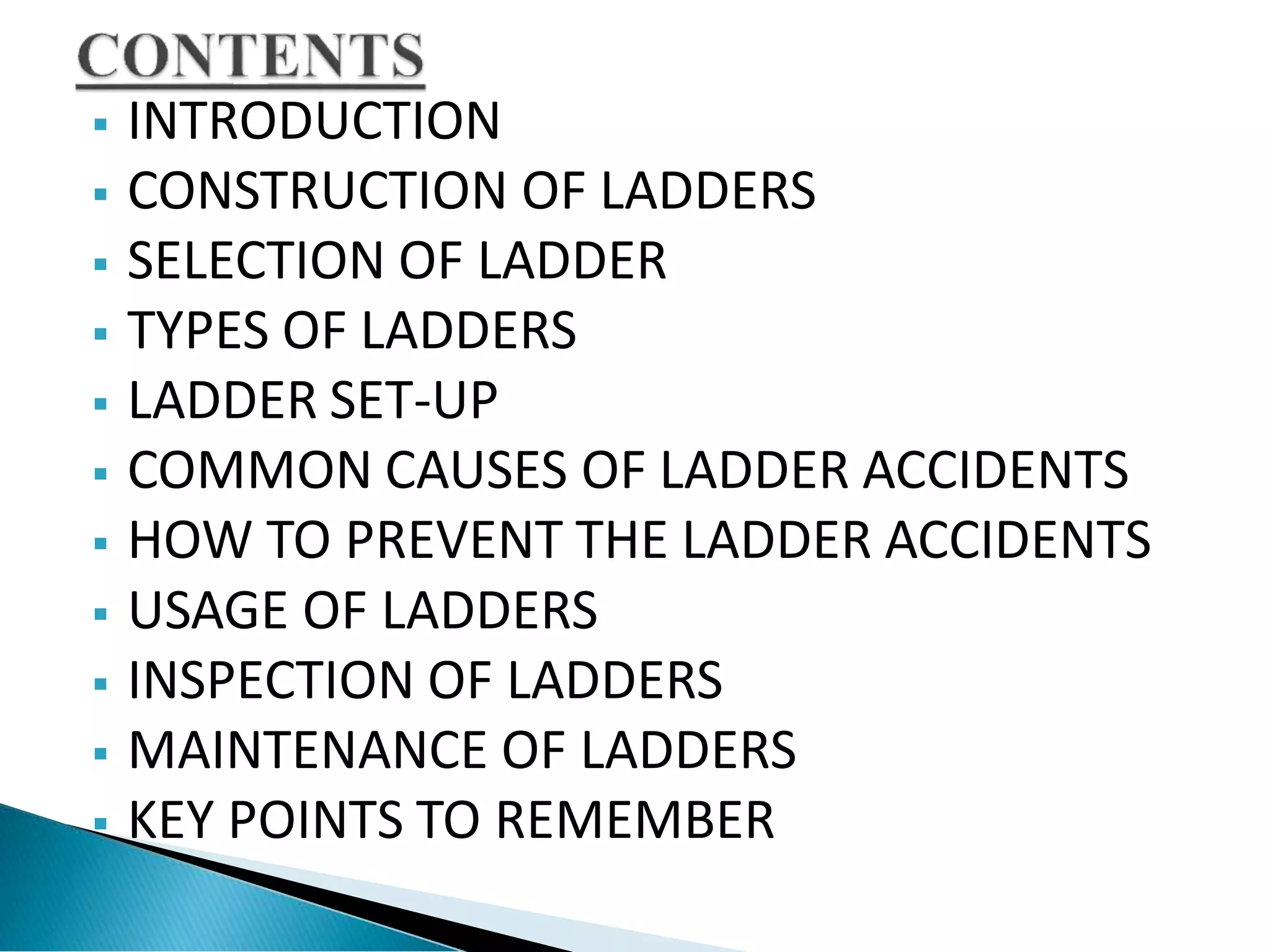 Ladder Types & Safety & Requirements | PDF
