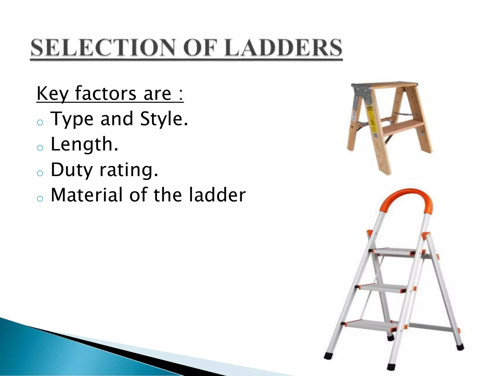 Ladder Types & Safety & Requirements | PDF
