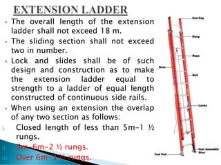 Ladder Types & Safety & Requirements | PDF