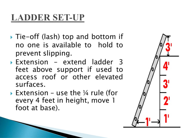 Ladder Types & Safety & Requirements | PDF | Climbing | Extreme Sports