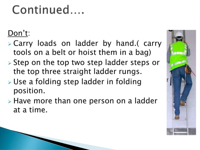 Ladder Types & Safety & Requirements | PDF | Climbing | Extreme Sports