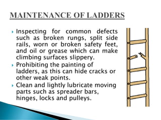 Ladder Types & Safety & Requirements | PDF