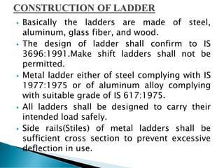 Ladder Types & Safety & Requirements | PDF