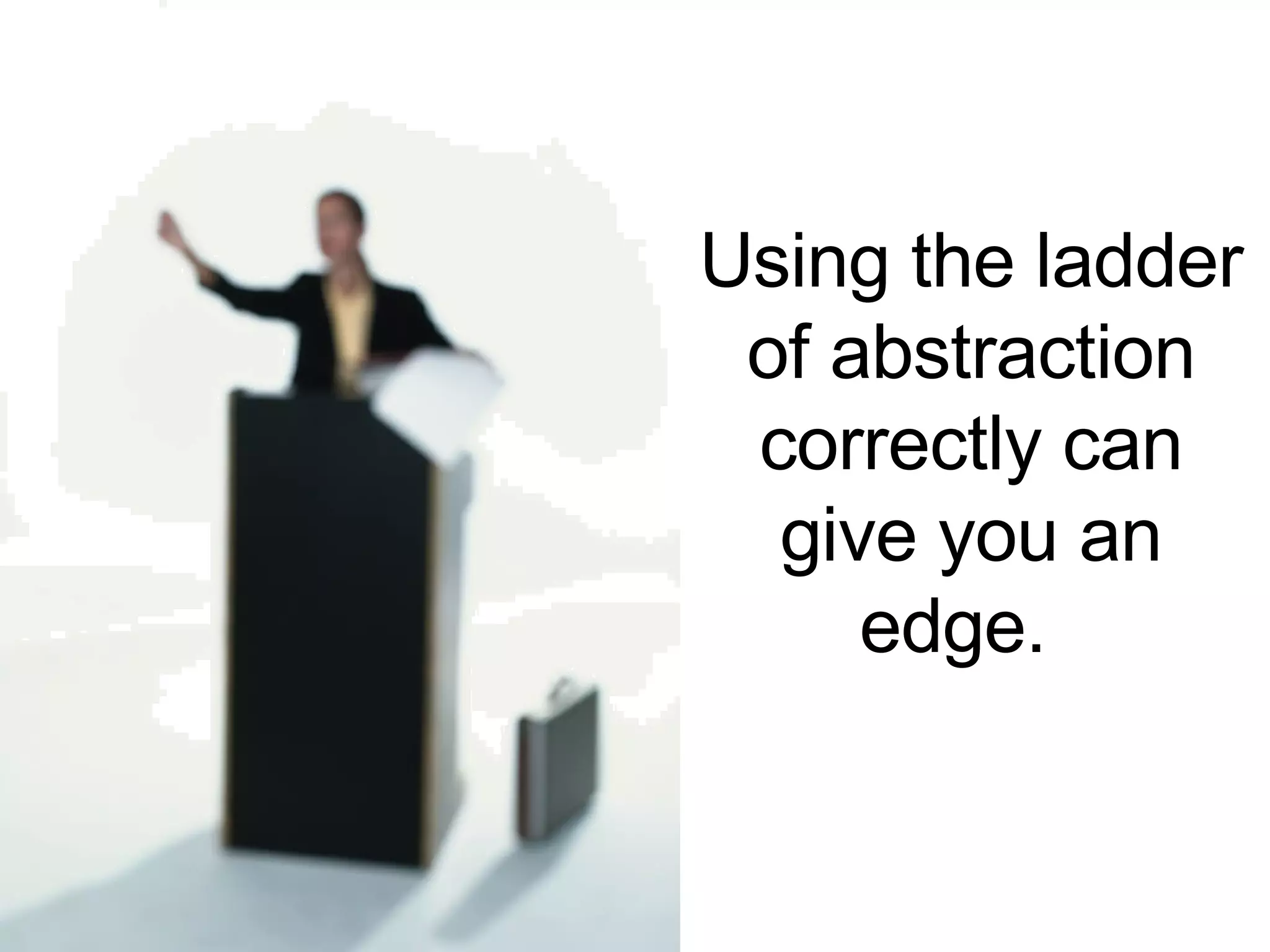 Ladder Of Abstraction | PPT