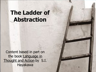 Ladder Of Abstraction | PPT