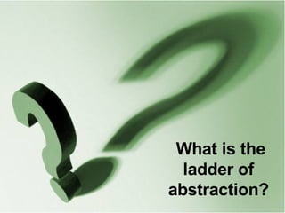 Ladder Of Abstraction | PPT