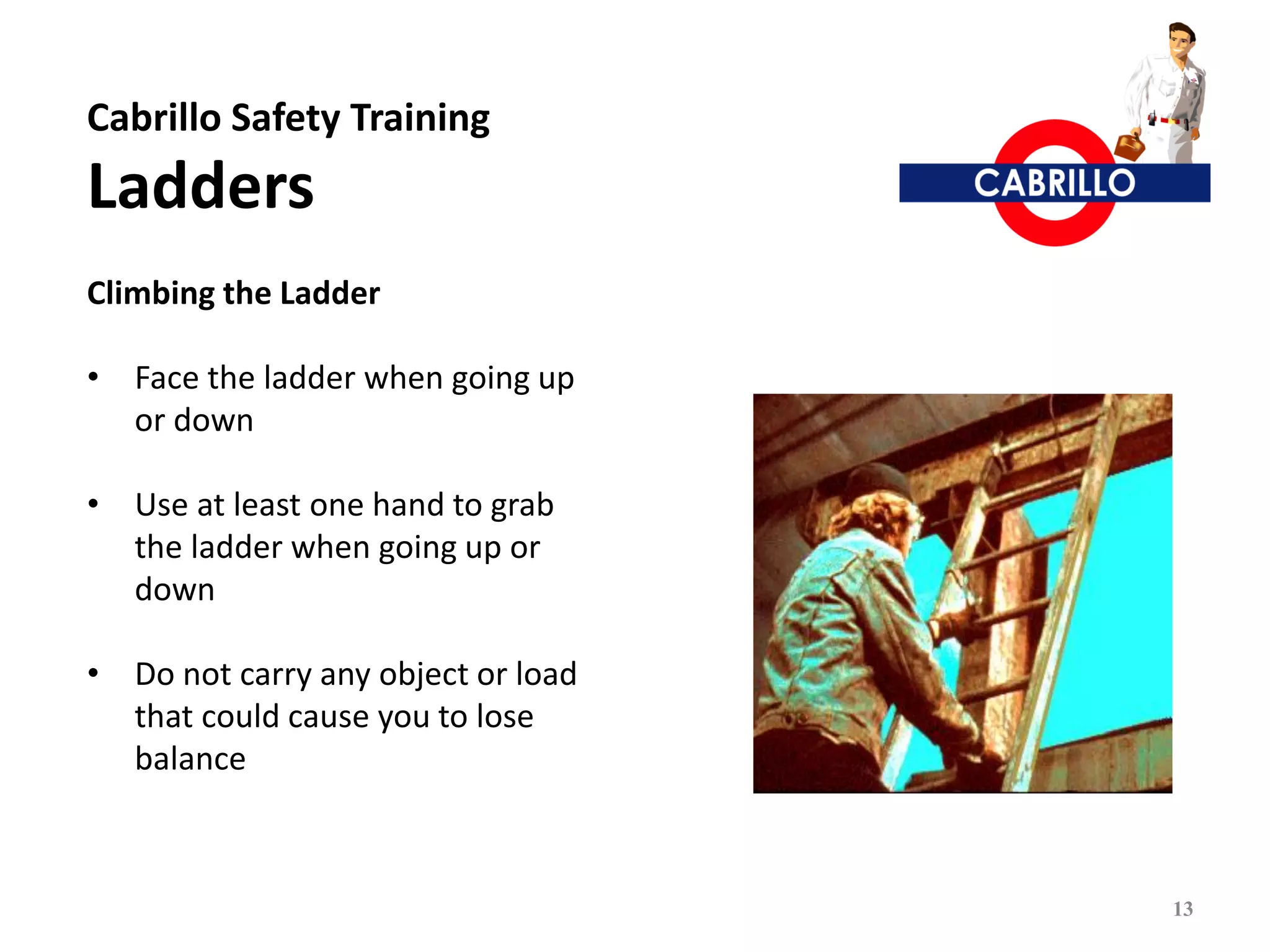 Ladder Safety PDF | PPT