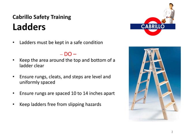 Ladder Safety PDF | PPT