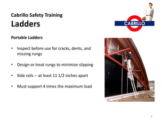 Ladder Safety PDF | PPT